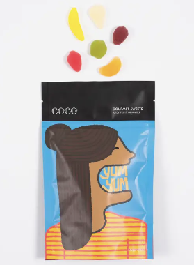 Juicy Fruit Gummies Gourmet Sweets by Coco | The Xocolate Bar