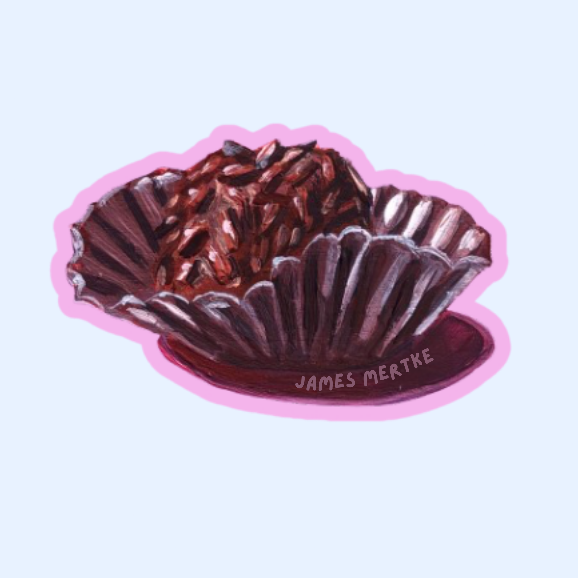 Painting With James - Chocolate Sprinkle Bonbon Sticker | The Xocolate Bar