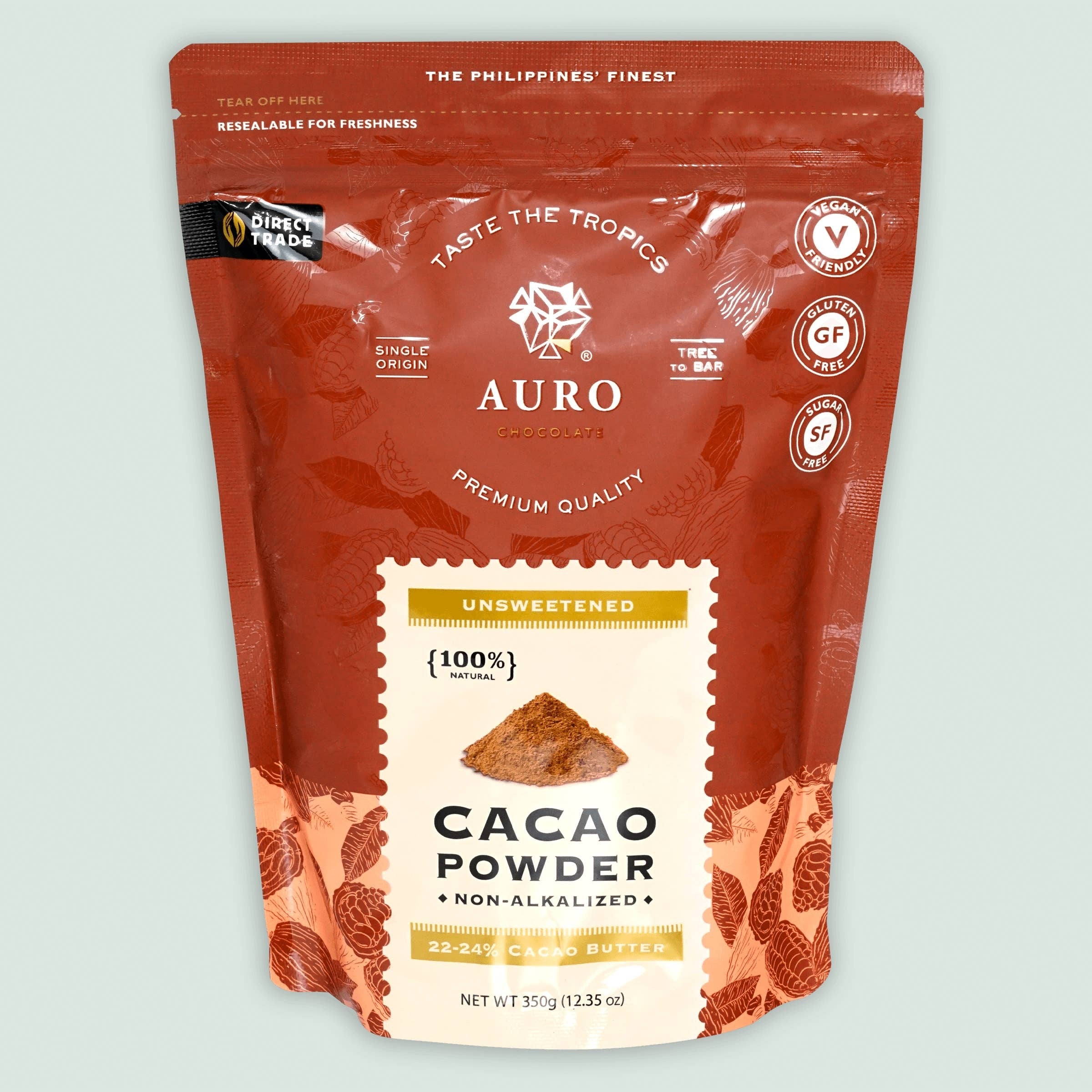 100% Unsweetened Natural Cacao Powder by Auro (Filipino Origin) | The ...